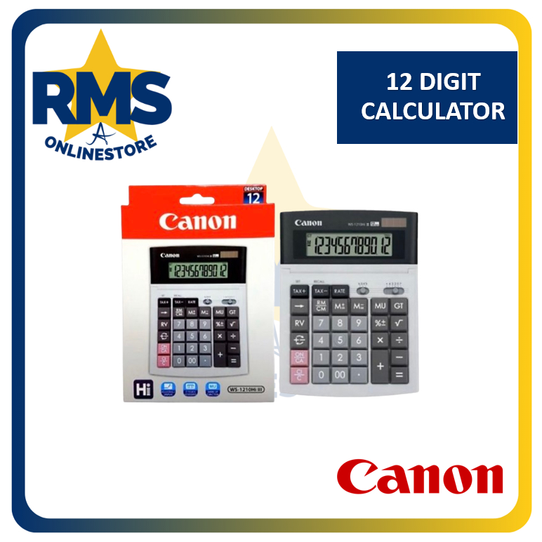 CANON 12 Digit WS-1210 HI Calculator (Original) | Shopee Malaysia