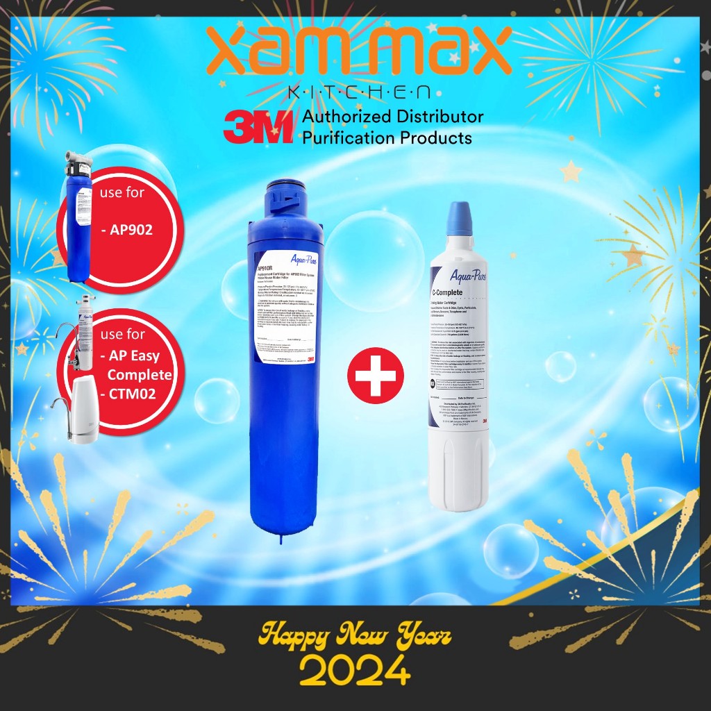 3M™ Water Filter Replacement Cartridge AP910R for AP902 + C-Complete ...