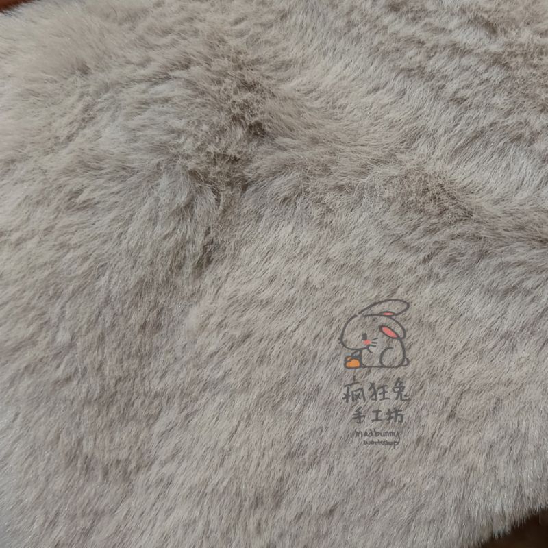 Faux Rabbit Fur Fabric 8mm 10mm Thick Synthetic Fur 40*50cm DIY Fake ...
