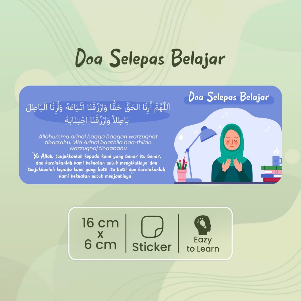 COLOURFUL STICKER DOA-DOA HARIAN | 16 PILIHAN DOA UNTUK KEGUNAAN SEISI ...