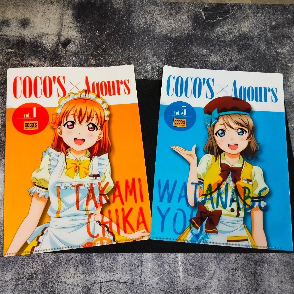 Coco's x Love Live! Sunshine!! Kagayake! Minna no Egao Campaign - Takami Chika/Watanabe You - A4 ...