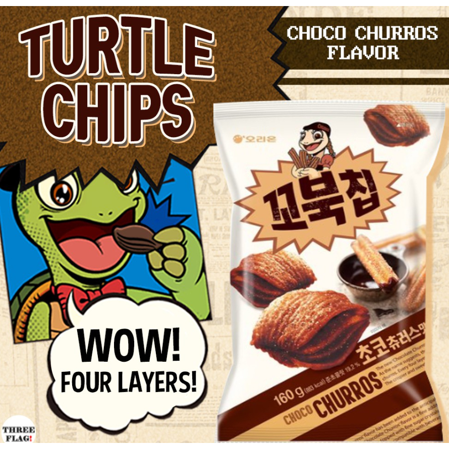 清货 Korea Orion Turtle Chip Corn Soup (Original) / Choco Churros ...