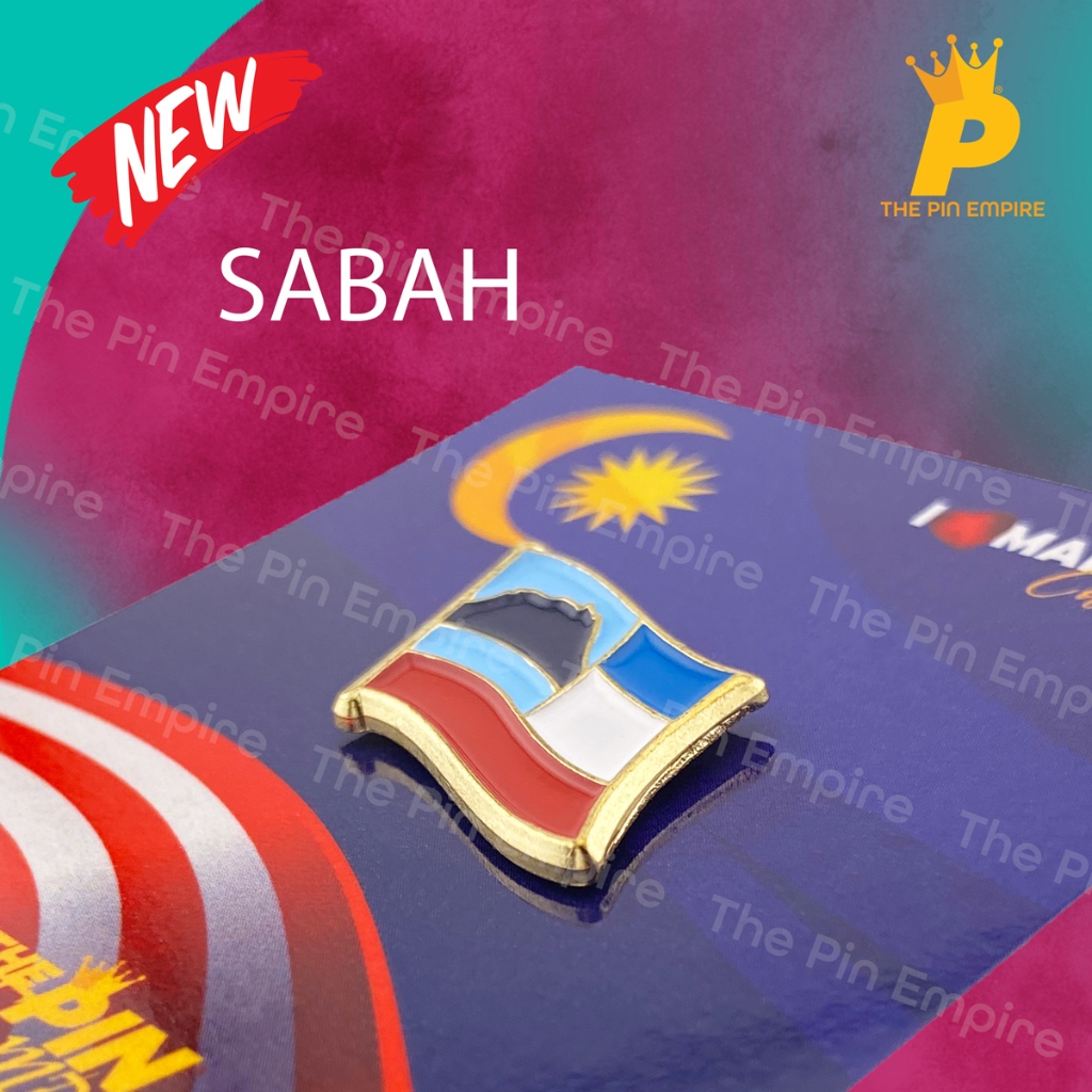 THE PIN EMPIRE Sabah Enamel Lapel Pin Collar Pin | Shopee Malaysia