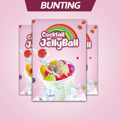 bunting banner jelly ball viral fruity jelly agar-agar pearl konjac ...