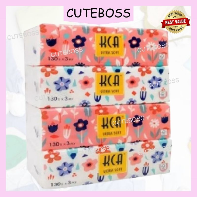 KCA Ultra Soft Facial Tissue Paper 3 Ply / Kertas Tisu (1 Pack / 5 Pack /10 Pack) KCA Bathroom ...