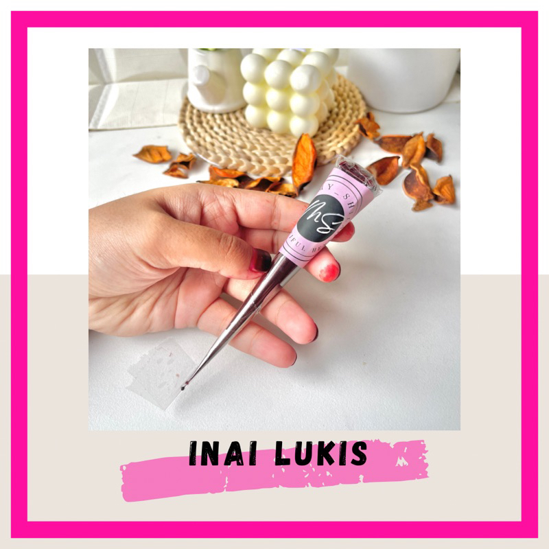 Inai lukis merah cantik 20g inai cone merah inai kon lukis pengantin ...