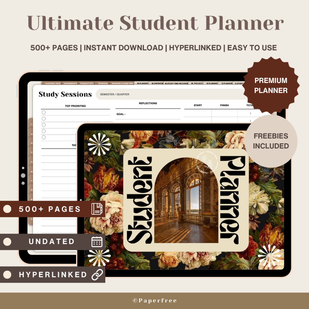 GoodNotes / Notability / Ultimate Student Planner / PDF Digital Planner ...