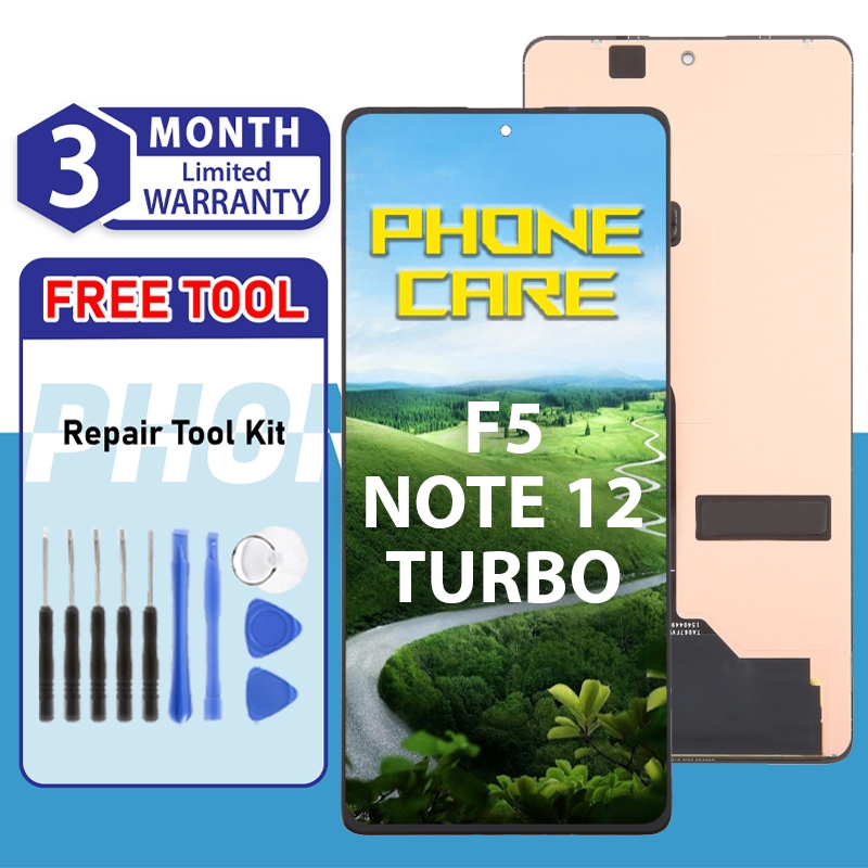 COMPATIBLE FOR POCO F5 / REDMI NOTE 12 TURBO AMOLED LCD TOUCH SCREEN ...