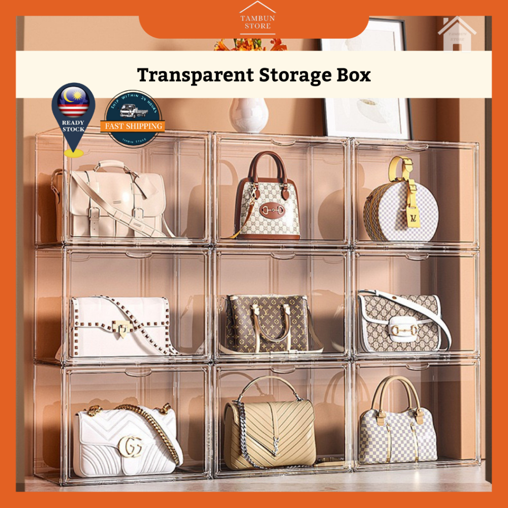 Handbag / Blind Box / Shoes Transparent Magnetic Storage Display Box ...