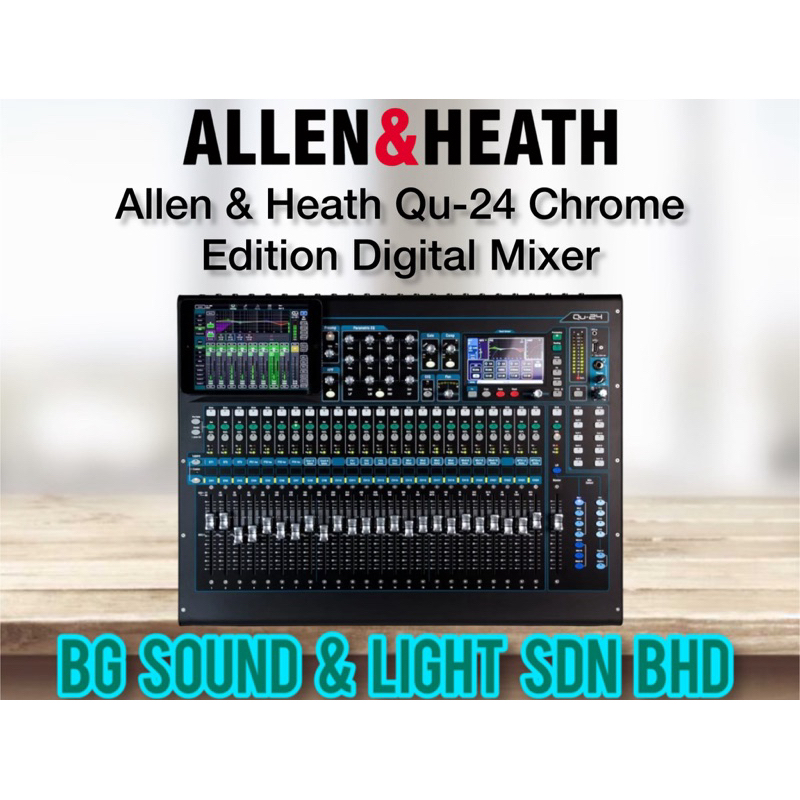 Allen & Heath Qu-24 Chrome Edition Digital Mixer ( Qu24 / Qu 24 ...