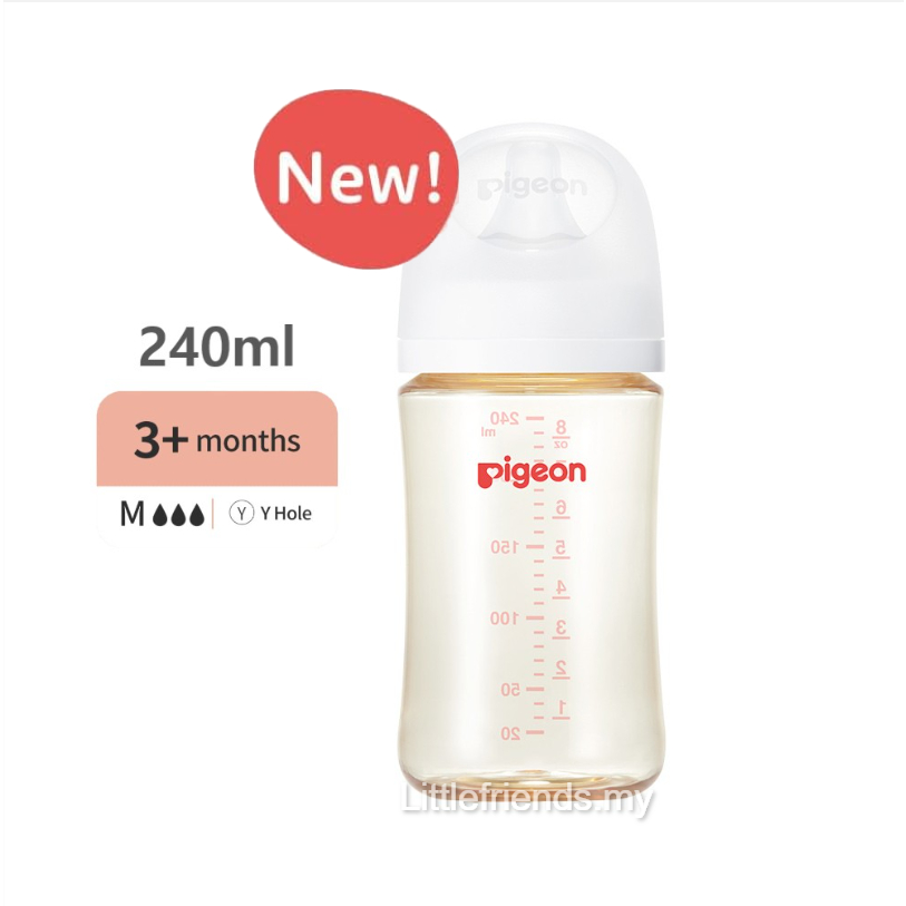 Original Pigeon PPSU Wide Neck Bottle SofTouch Nursing Bottle 3.0 Generation New Botol Susu ...