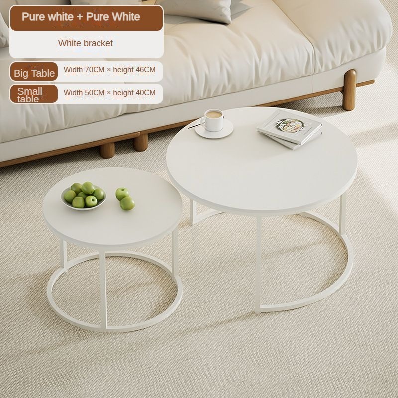 Meja Bulat Ruang Tamu Round Living Room Table Set Coffee Table Marble ...