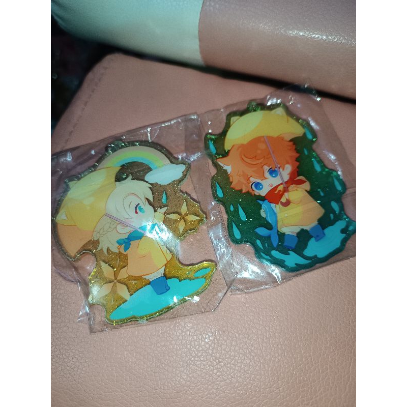 Childe and Albedo Set Genshin Impact Keychain Custom Merch | Shopee ...
