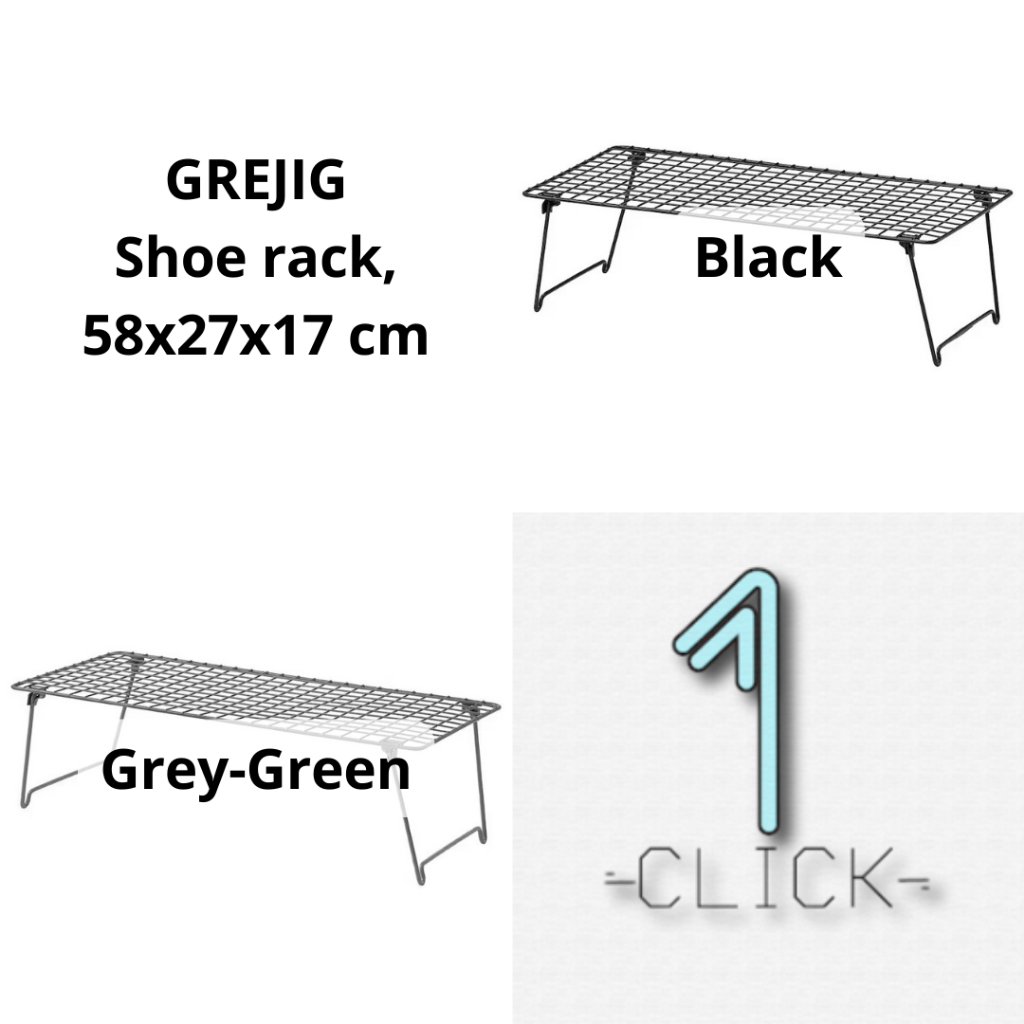 IKEA GREJIG Shoe rack, 58x27x17 cm | Shopee Malaysia