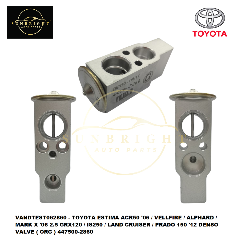 TOYOTA ESTIMA ACR50 '06 / VELLFIRE / ALPHARD / MARK X '06 2.5 GRX120 / LAND CRUISER DENSO VALVE ...
