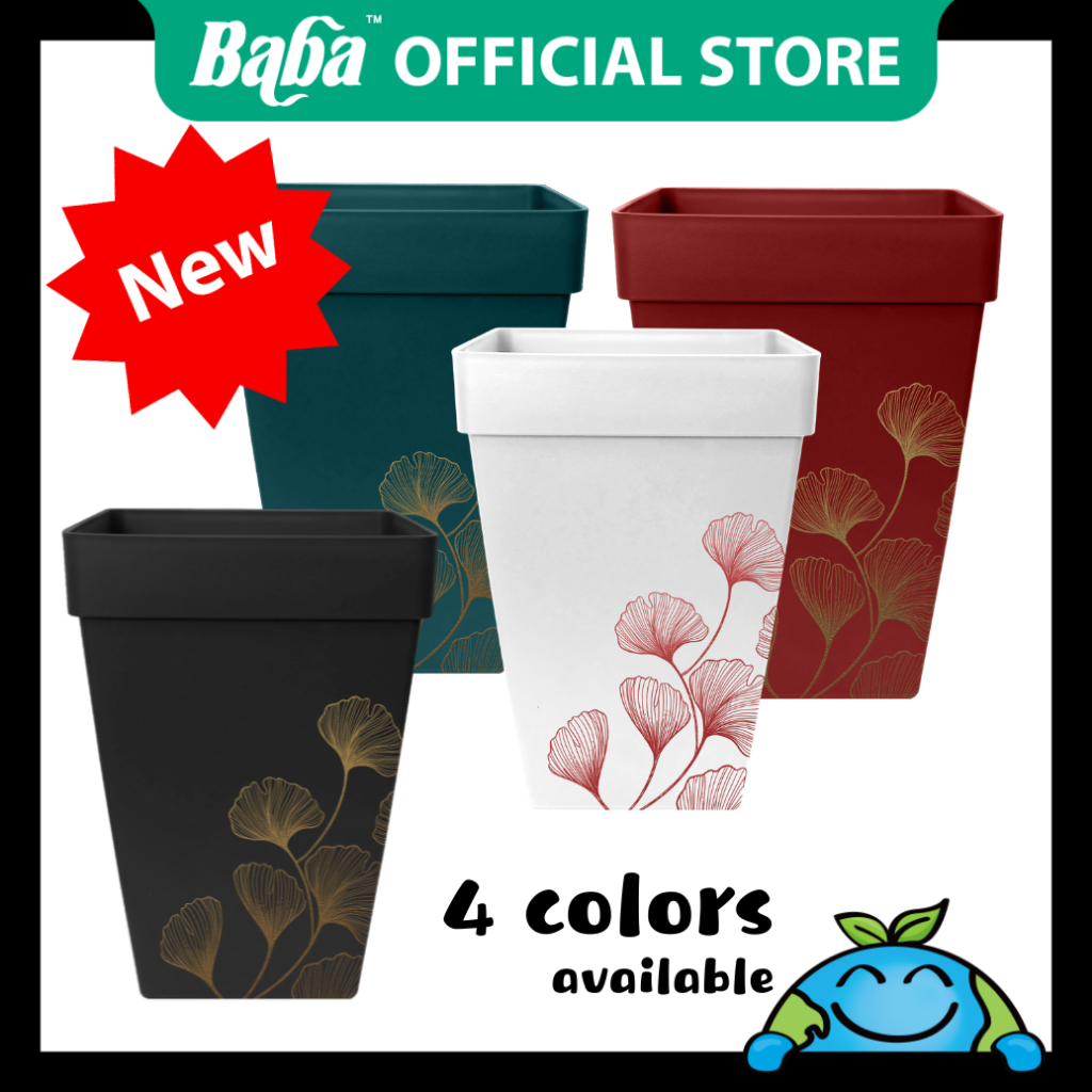 Baba Official | Baba Mini Santorini BI-SPH-145 Biodegradable Square Pot ...