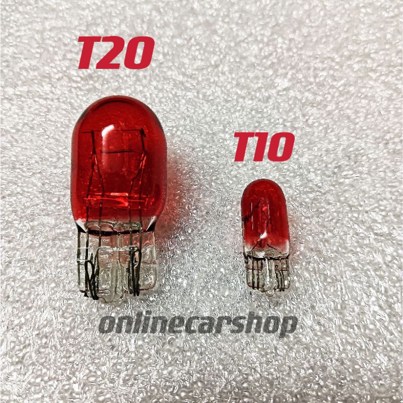 Tail Lamp Bulb T20 Red Lampu Belakang Mentol Merah T20 RED Kelisa Honda ...