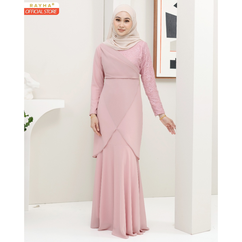RAYHA Kurung Chiffon Elegant Cassandra | Shopee Malaysia