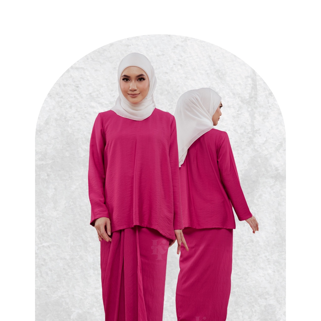 CHLOE Plain Kurung Pario by Kurung Tokma - Soft Linen & Instant Pario ...