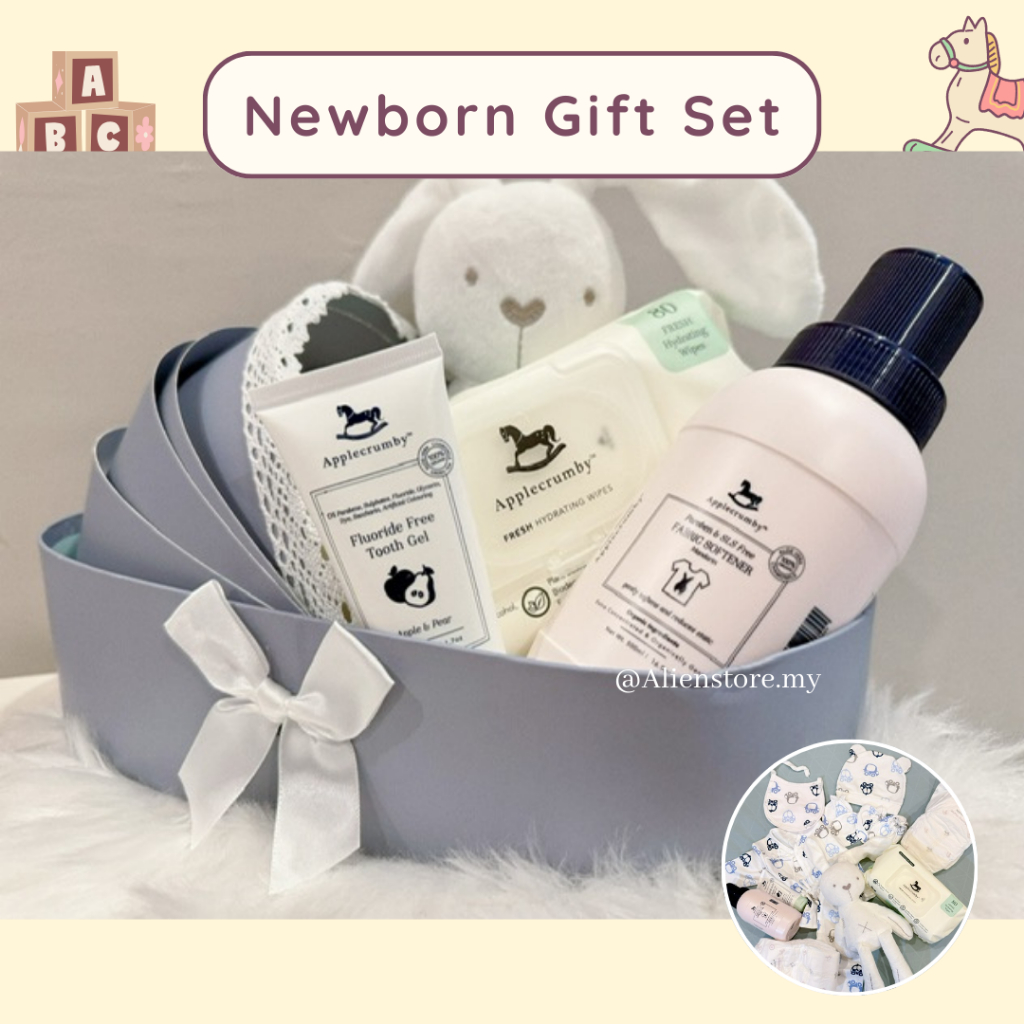 Newborn Baby Girl / Baby Boy / Unisex Applecrumby Premium Gift Set ...