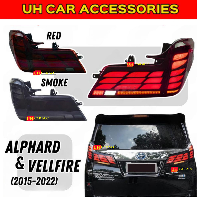 TOYOTA ALPHARD / VELLFIRE 2015-2022 LED TAIL LAMP TAIL LIGHT 30-SERIES ...