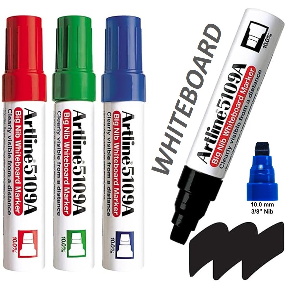 Artline 5109 Big Nib Giant Whiteboard Marker Pen 10.0mm Khat Jawi Arab ...