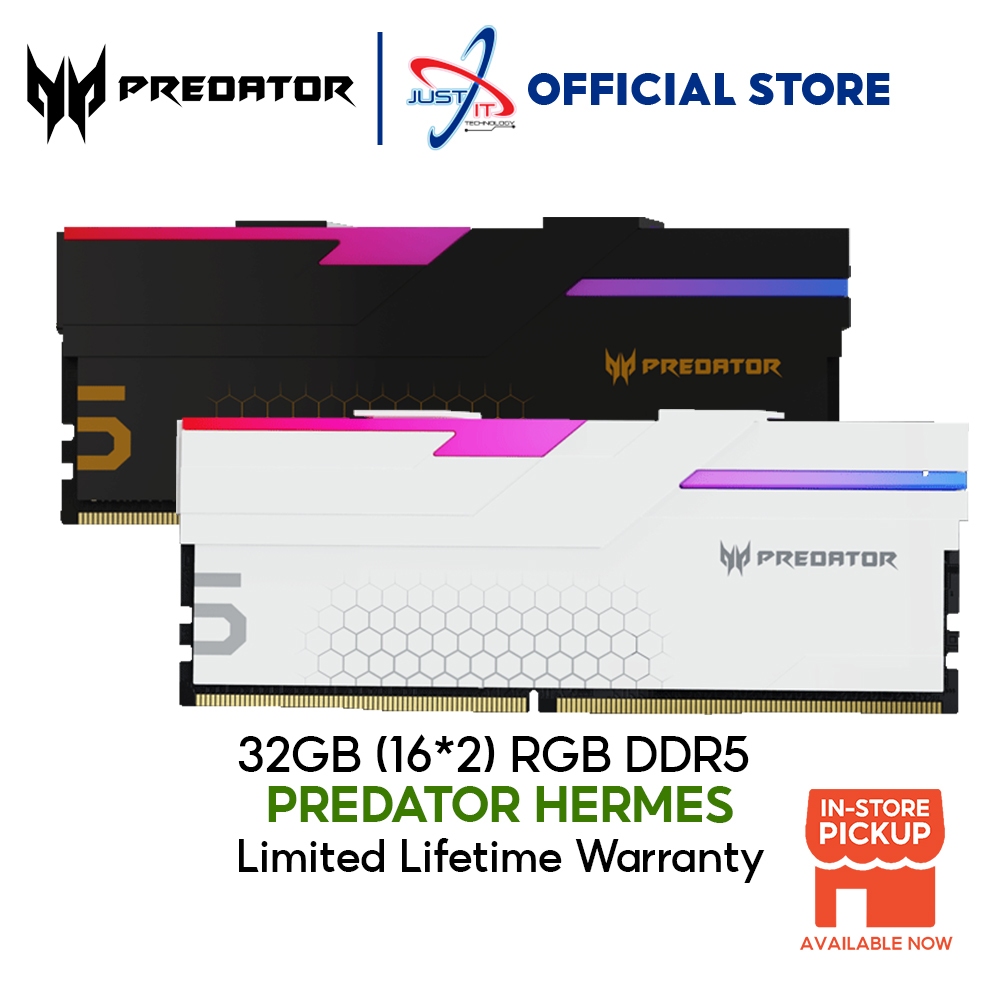 PREDATOR HERMES RGB DDR5 RAM 32GB (16*2) 6400MHz/6600MHz/6800MHz ...