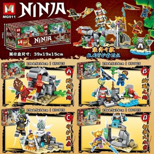 BUILDING BLOCKS NINJA MECH VILLAGE SET OF 4 IN 1 (MG911) | Shopee Malaysia