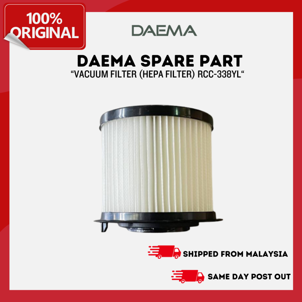 [DAEMA ORIGINAL SPAREPART] VACUUM FILTER RCC-338YL (HEPA FILTER ...
