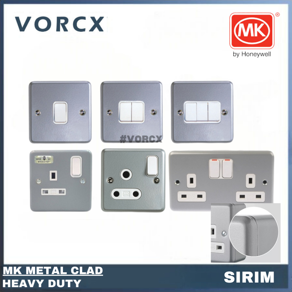 MK Metal Clad Plus Switch Model Socket | Shopee Malaysia