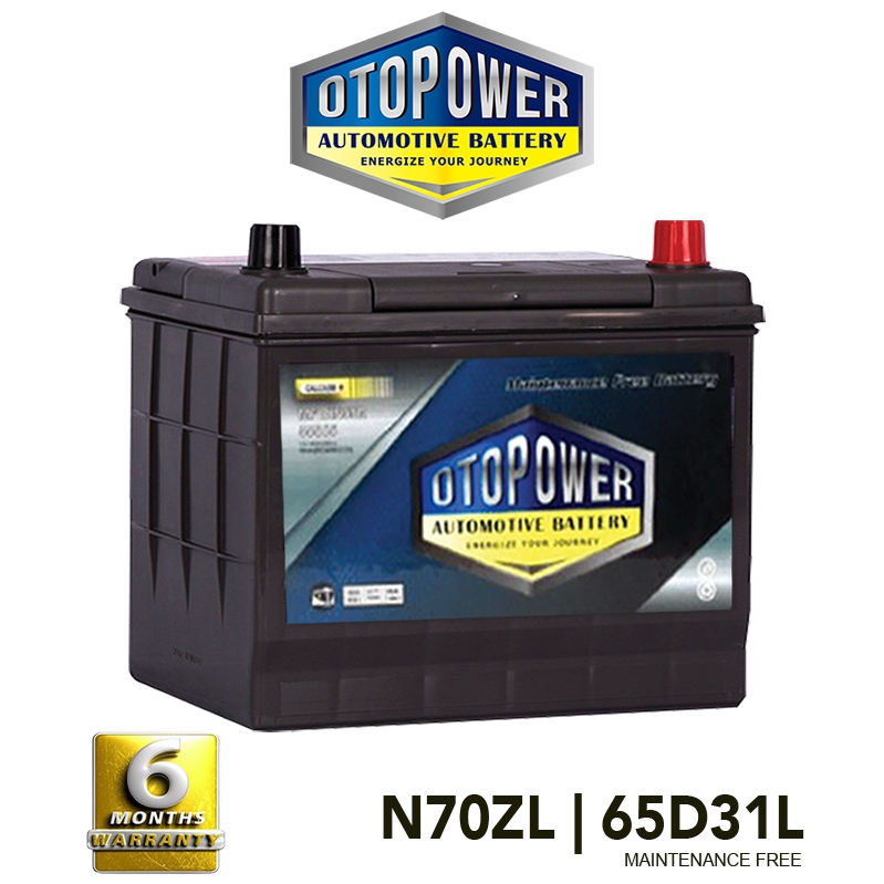 Otopower N70ZL/NX1207L 65D31L/95D31L MF Car Battery Suitable For NISSAN ...