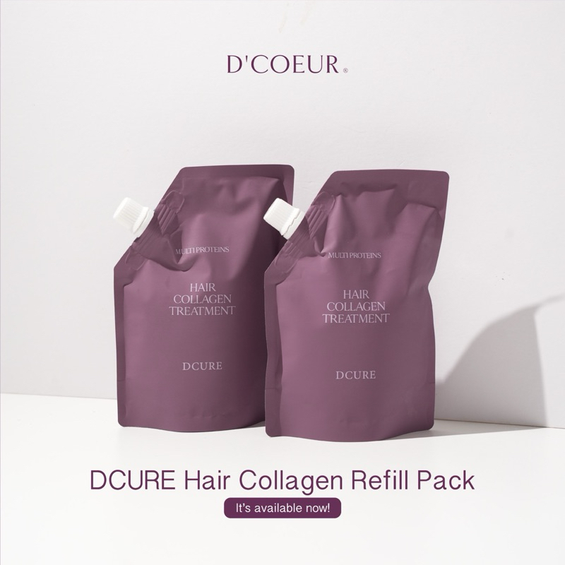 [Official Product - D'COEUR ] HAIR COLLAGEN TREATMENT DCURE Refill Pack ...