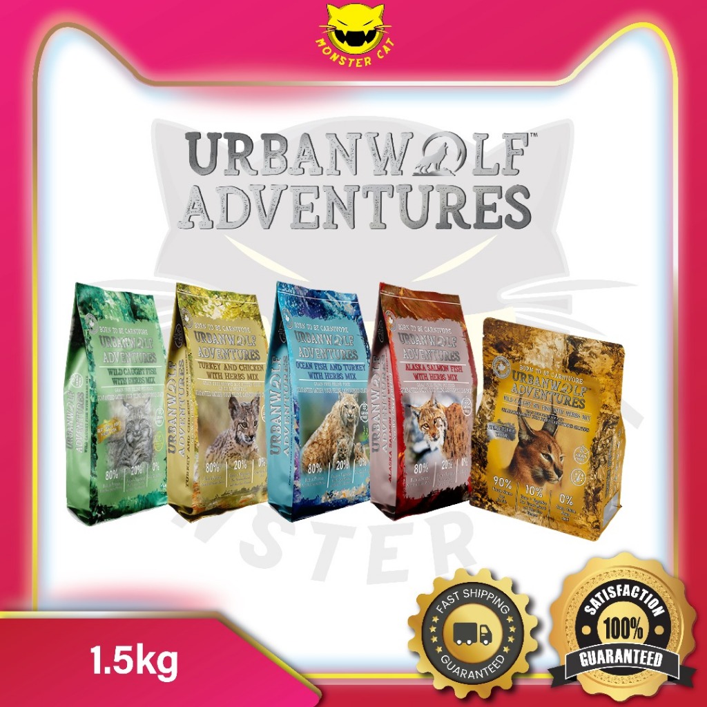 Urbanwolf Adventures Cat Food 1.5kg/2kg 100% Authentic | Shopee Malaysia