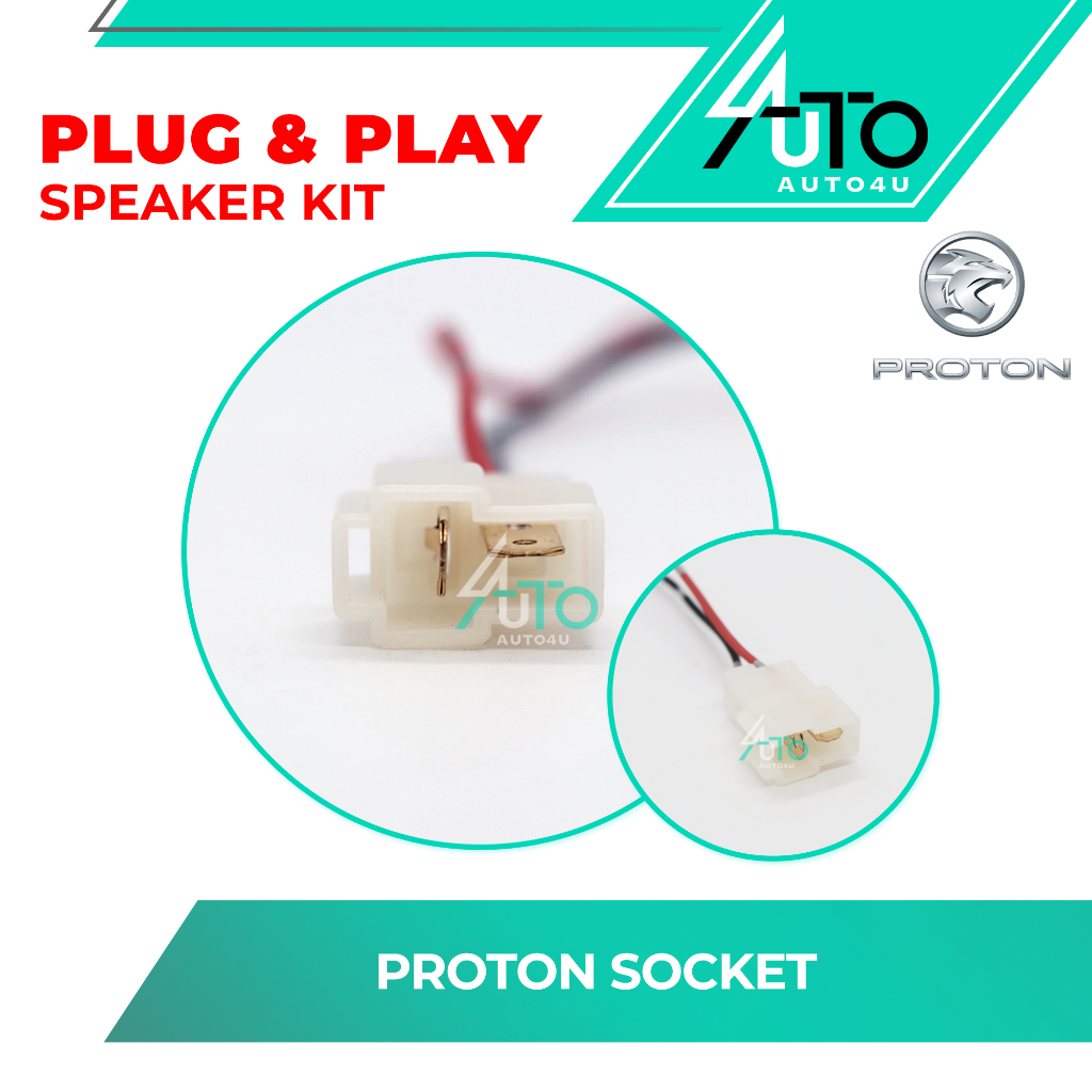 Speaker Socket Kit Plug & Play Accessories Honda Perodua Proton Toyota ...