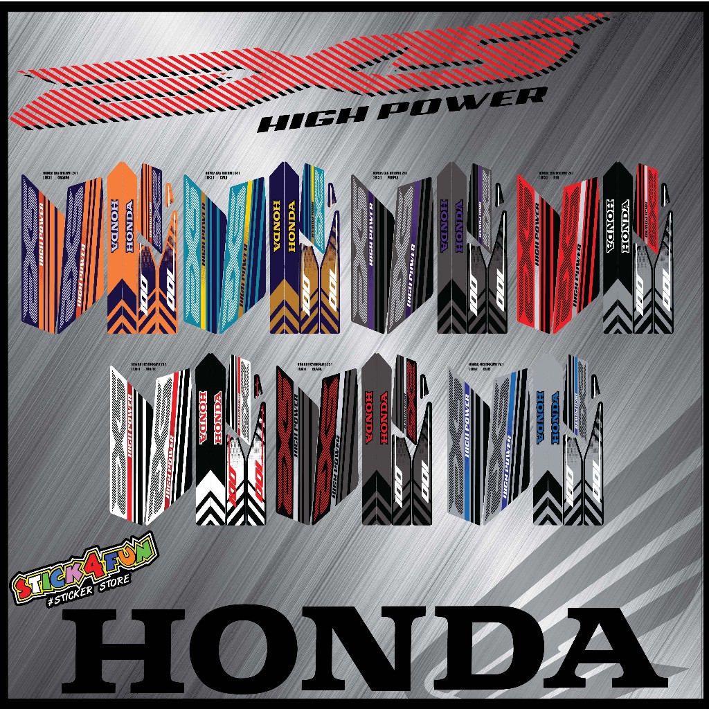 STICKER STRIPE MOTOR HONDA EX5 (24) BATMAN CUSTOM STRIPE DESIGN ...