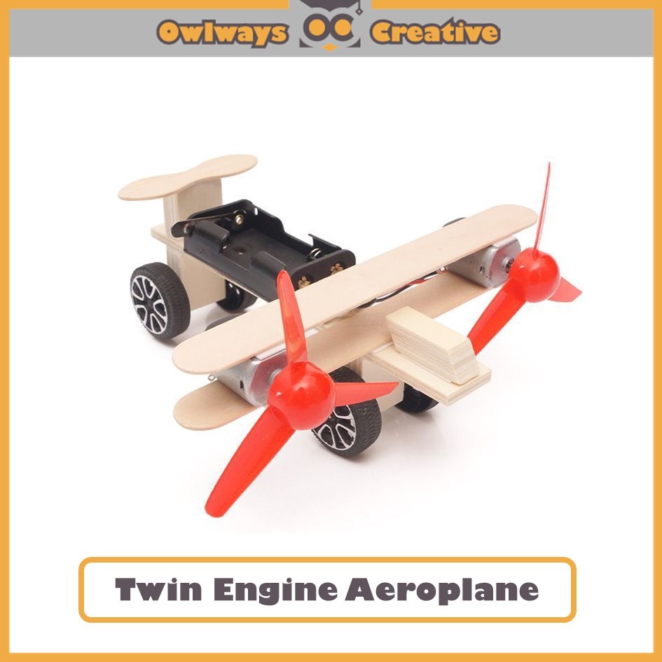 【1】Science STEM RBT DIY Robotics Set Assemble Wooden Kit Experiment ...