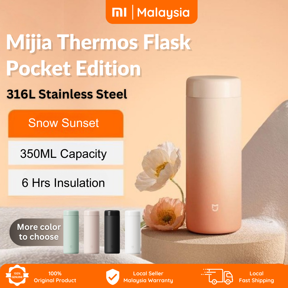Xiaomi Mijia Thermal Bottle 316L Stainless Steel Pocket Edition | Thermos | Shopee Malaysia