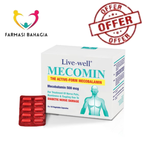 MECOMIN MECOBALAMIN TABLET 500MCG - Vitamin untuk Saraf | Shopee Malaysia