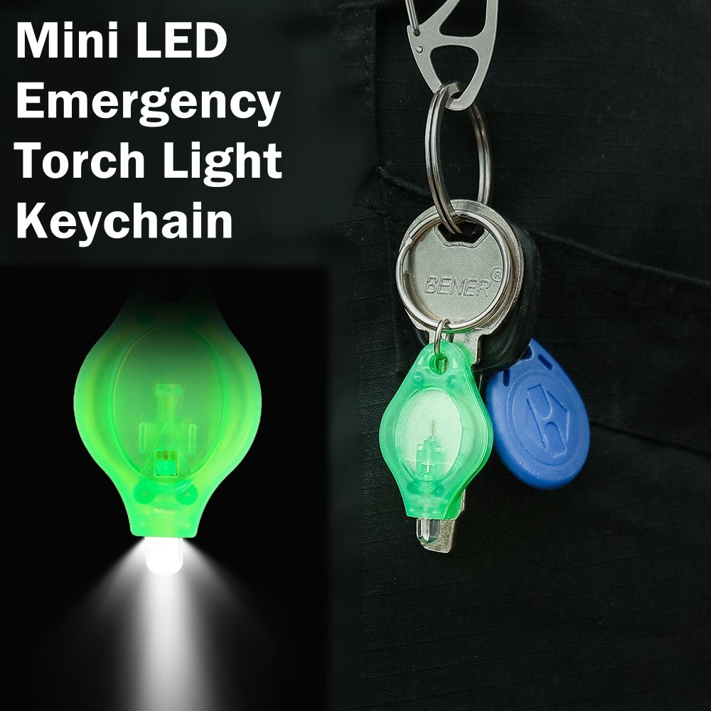 Mini LED Torch Light Keychain Emergency Portable Small Flashlight ...