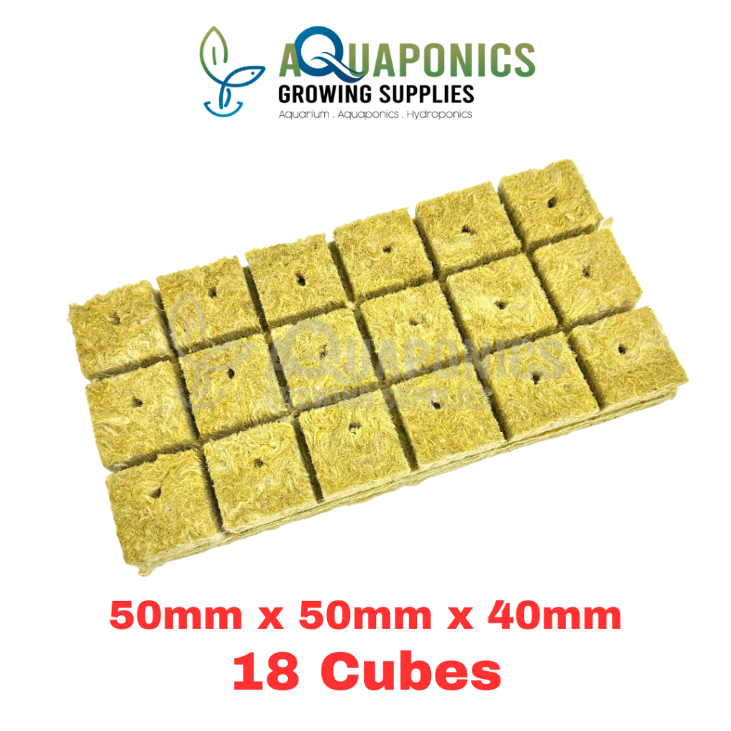 Rockwool Hidroponik 72/100 Cubes Pack Hydroponics Aquaponics Seed ...