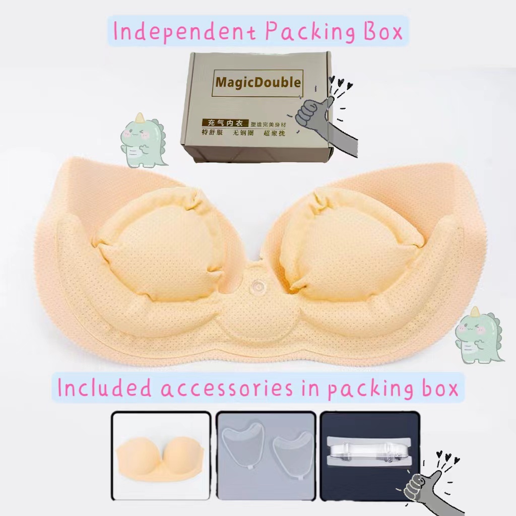 🔥READY STOCK🔥 Magic Double Nubra Air Inflation Nubra Traceless Nubra Push Up Nubra Wedding Bra ...