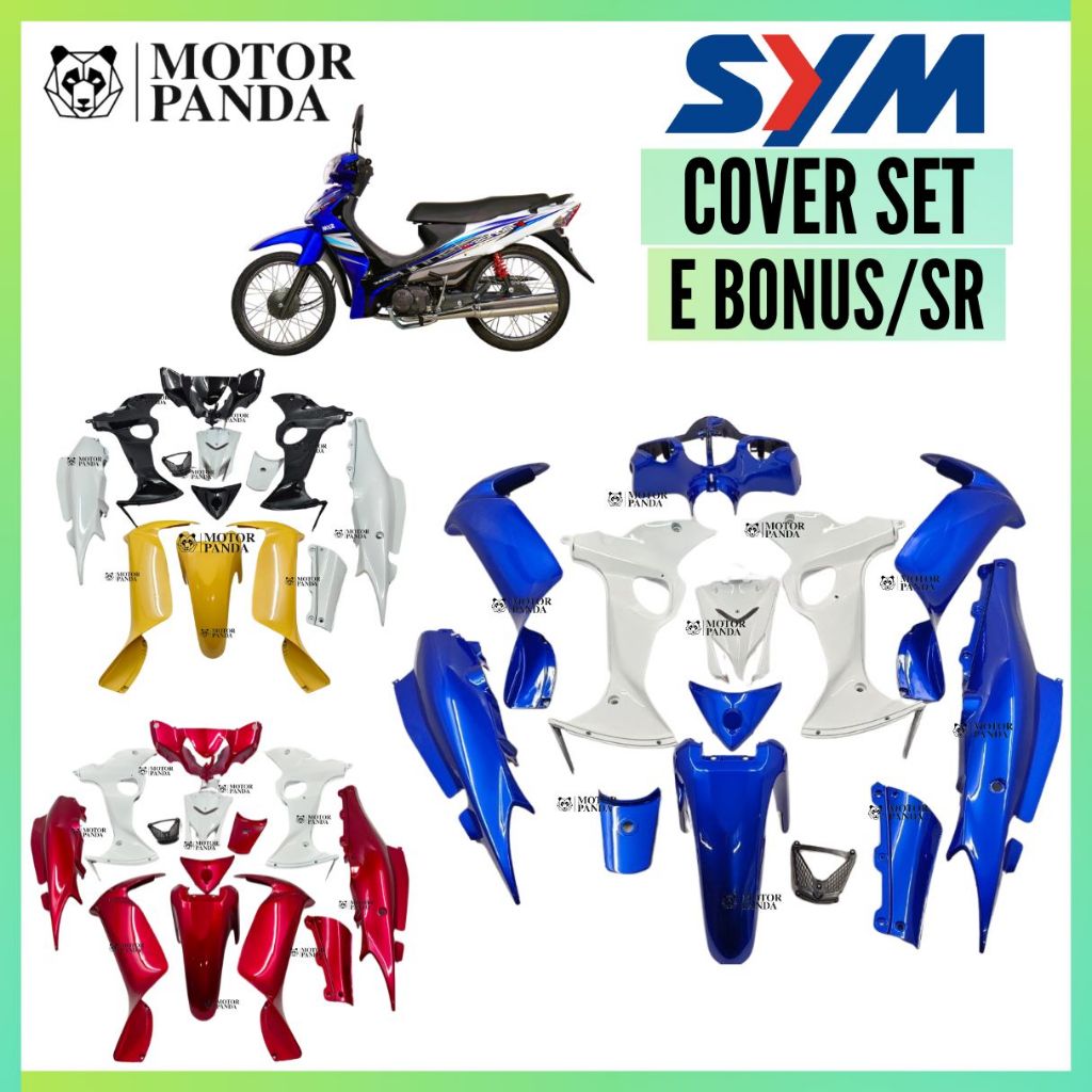 SYM EBONUS 110 E BONUS SR COVERSET COMPLETE COVER SET BODY CAVER KAVER ...