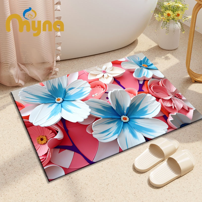 Bathroom anti sliding pad water absorption kitchen cushion Nordic style ...