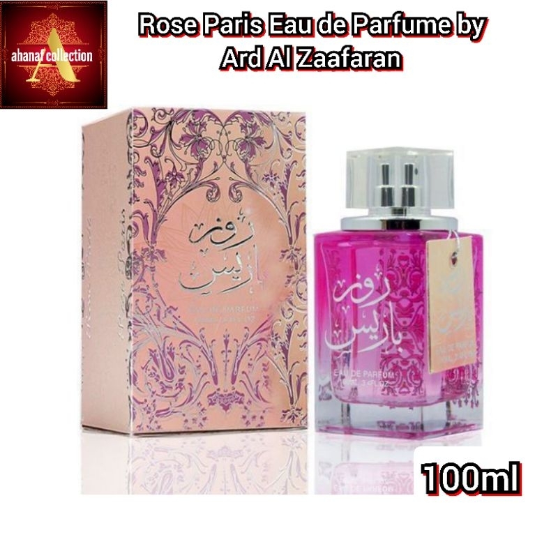 Rose Paris Eau de Parfum 100ml by Ard Al Zaafaran Perfume Spray ...