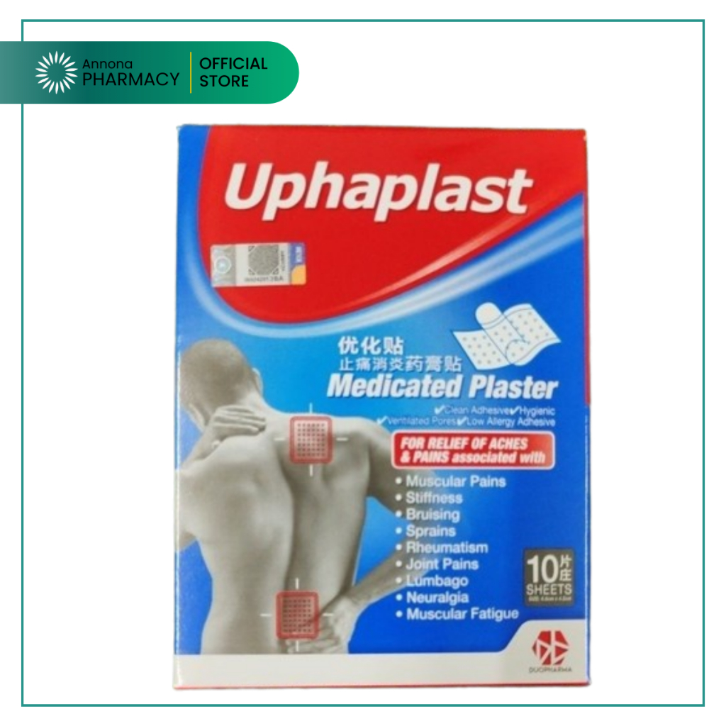 UPHAPLAST Medicated Plaster (10 sheets) | Shopee Malaysia