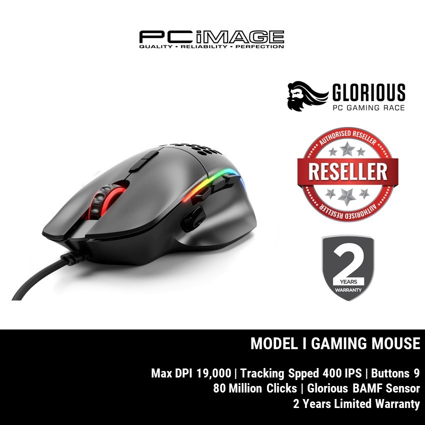 GLORIOUS MODEL I WIRED GAMING MOUSE - MATTE BLACK | Shopee Malaysia