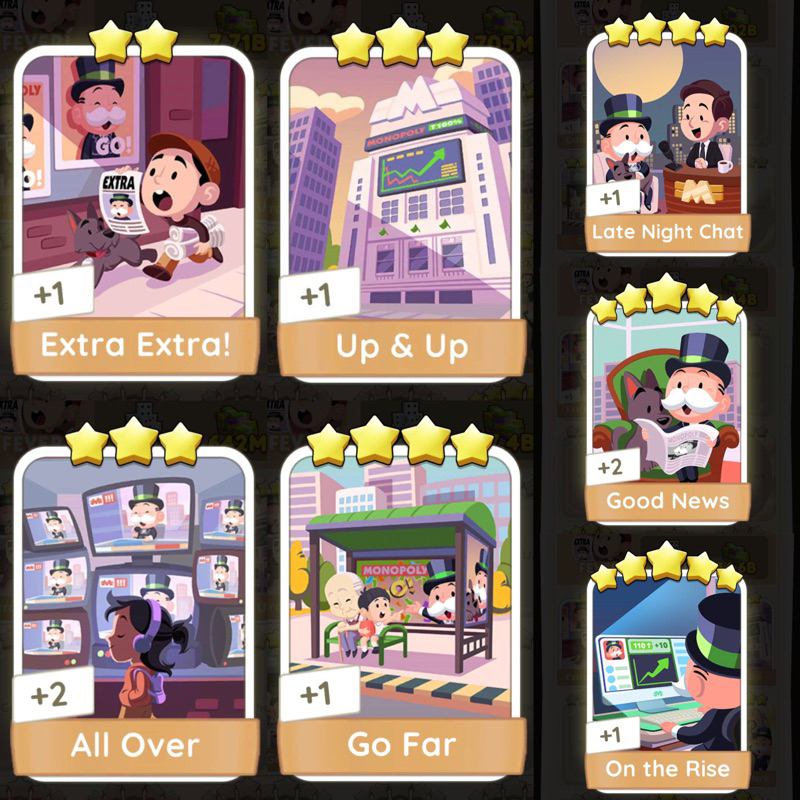 Monopoly Go Sticker Set 17 FEVER! | Shopee Malaysia