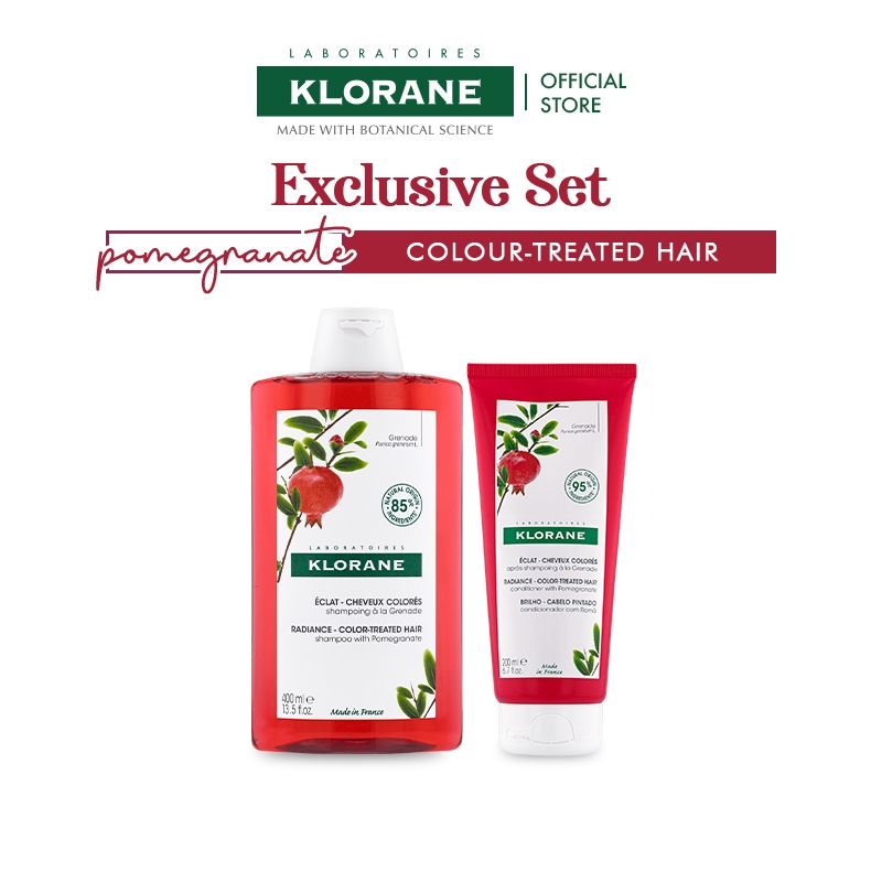 Klorane Pomegranate Shampoo + Conditioner | Shopee Malaysia
