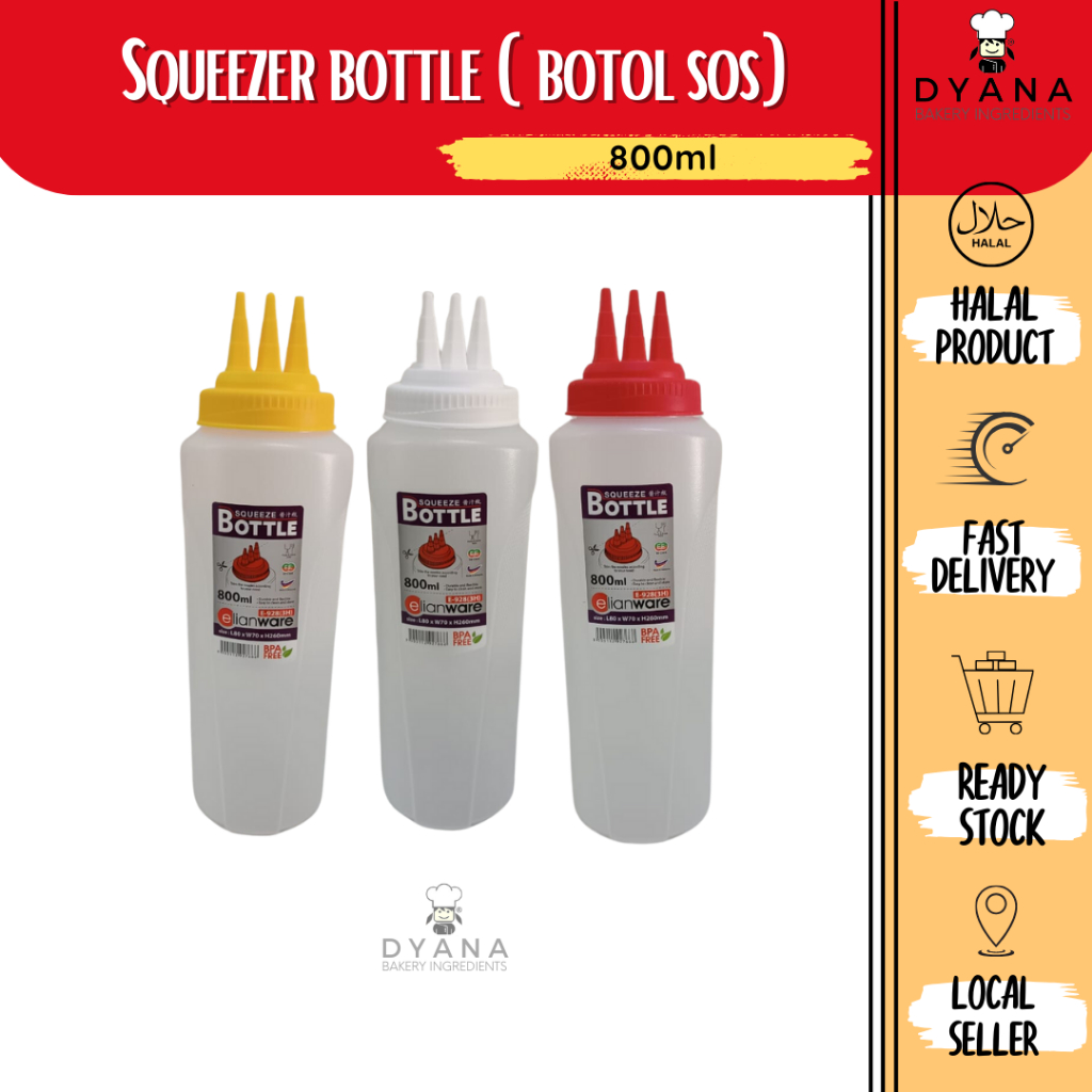 Botol Sos / Botol Kuih Jala 800ml | Shopee Malaysia