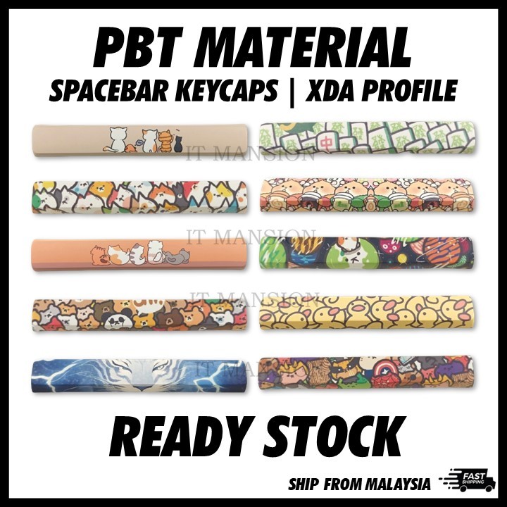 Space Bar PBT Keycaps For Mechanical Keyboard 6.25U Space Bar ...